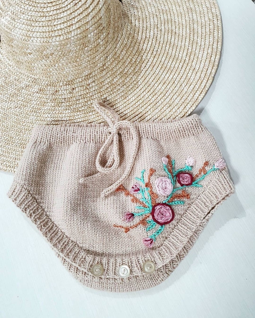 Knitting Pattern Baby Bloomers-diaper Cover Instructions in English ...