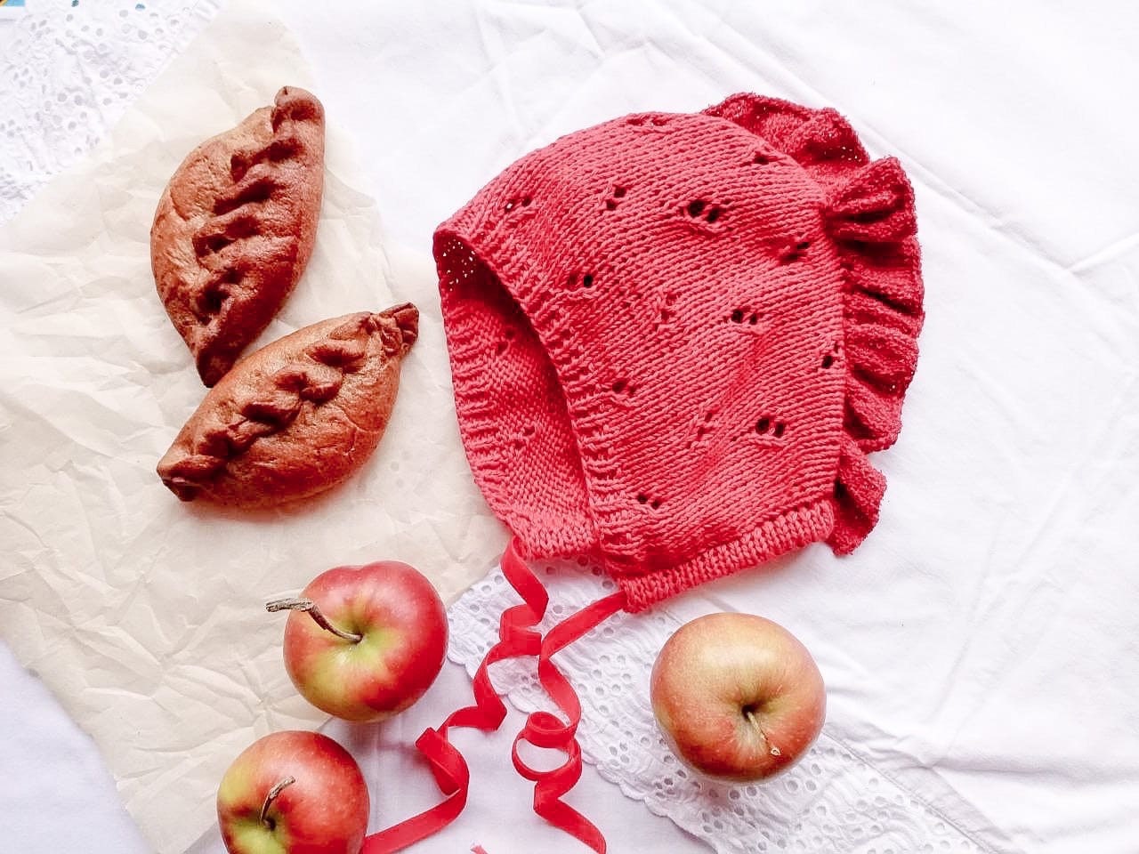 Baby Bonnet Knitting Pattern for Any Yarn Weight (author‘s No Stitch-by ...