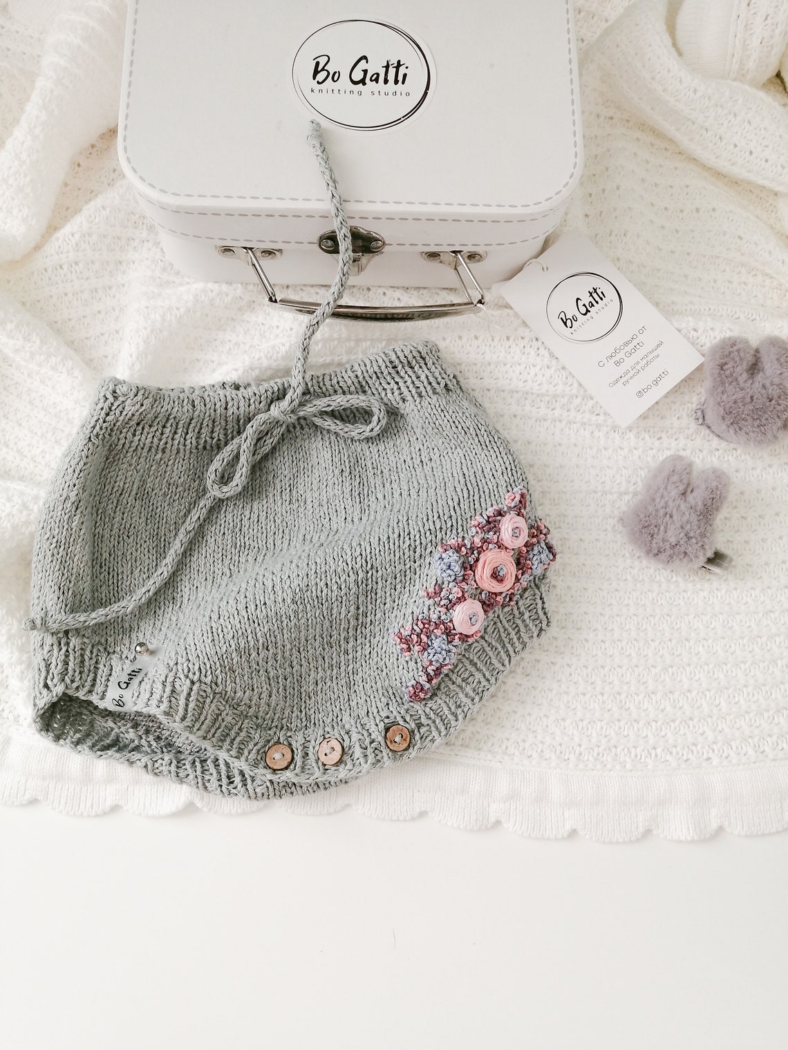 Knitting Pattern Baby Bloomers-diaper Cover Instructions in English ...