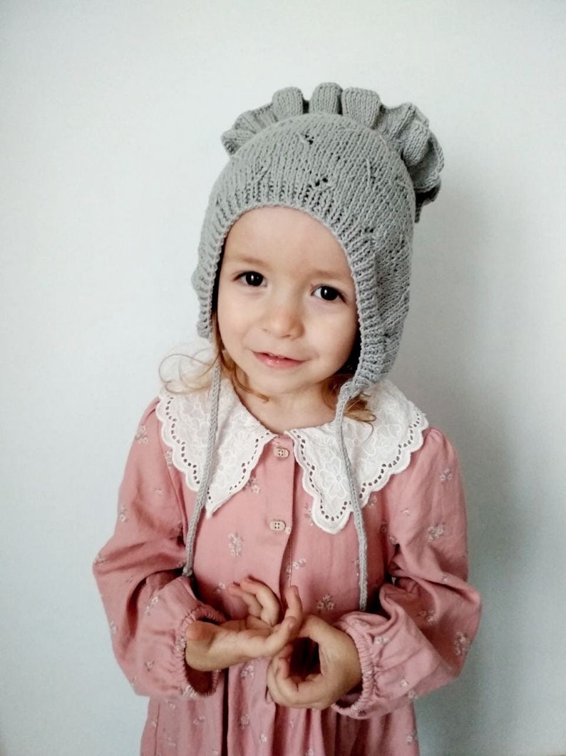 Baby Bonnet Knitting Pattern for Any Yarn Weight (author‘s No Stitch-by ...