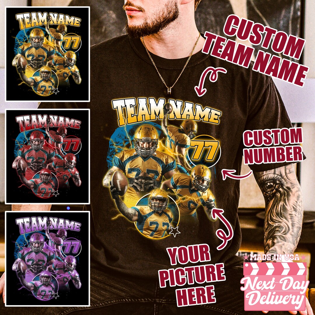 Custom Retro Football Team Shirt Custom Football Shirt With - Etsy