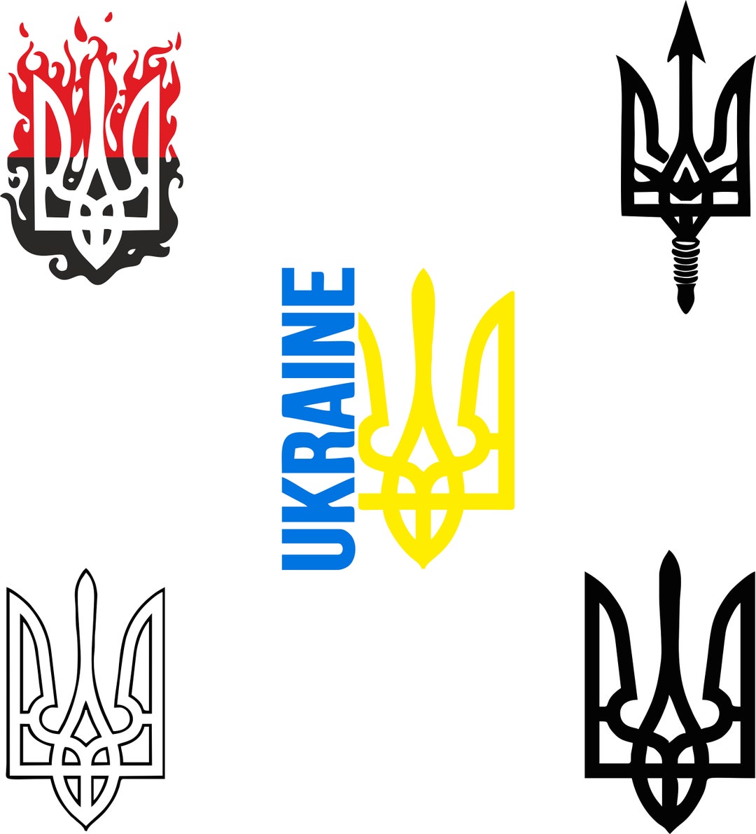 Ukrainian Logos.logos in Black Svg T-shirt File for Cut Ukrainian in ...
