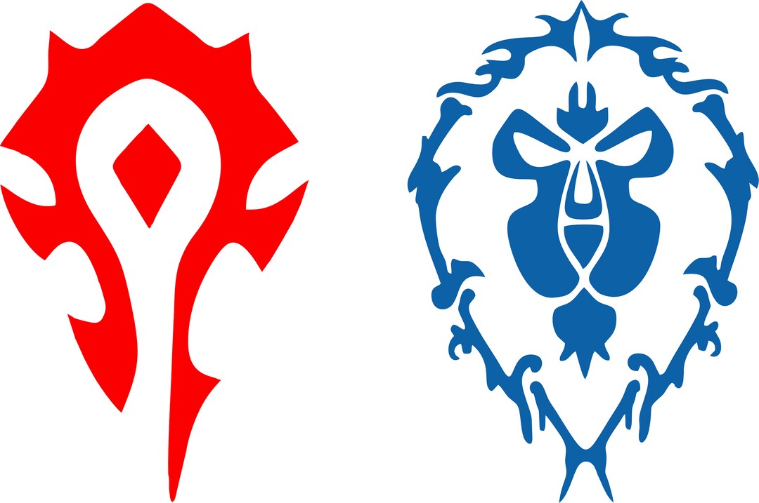 Alliance and Horde From the Game World of Warcraft Svg T-shirt File for ...