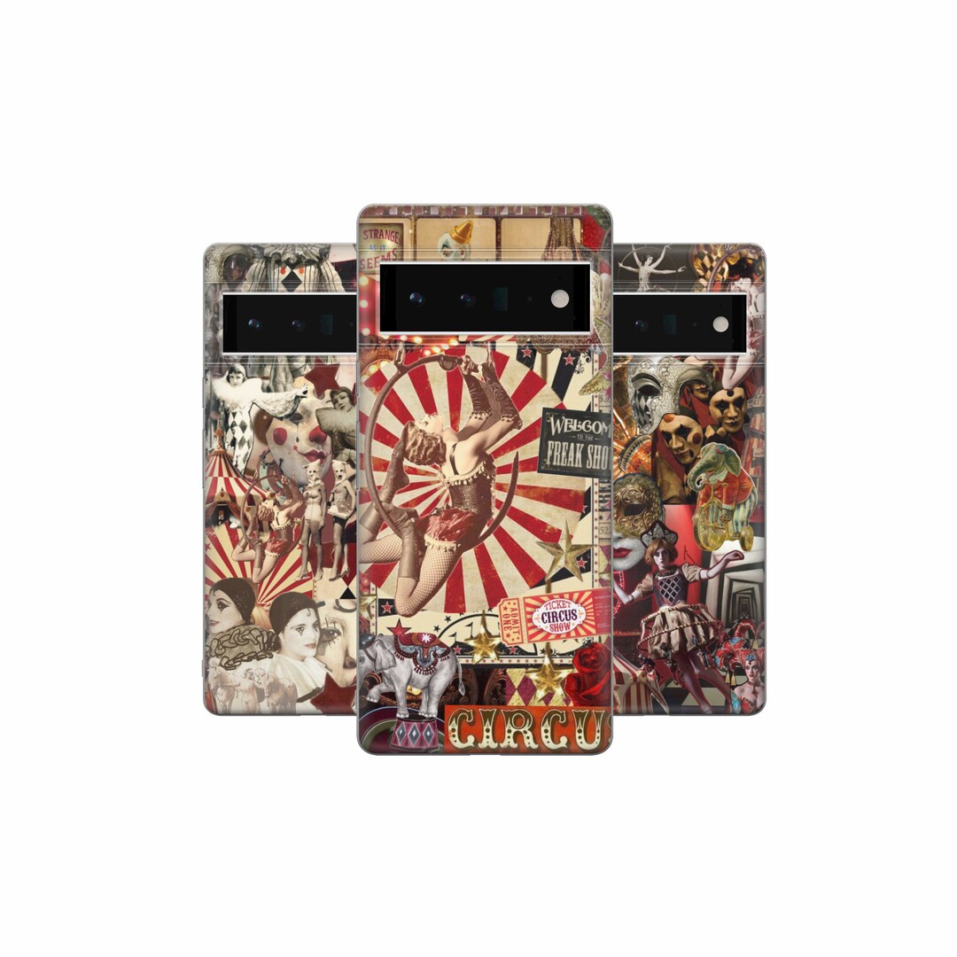 Vintage Circus Collage Phone Case: Entertainment Cover - Etsy