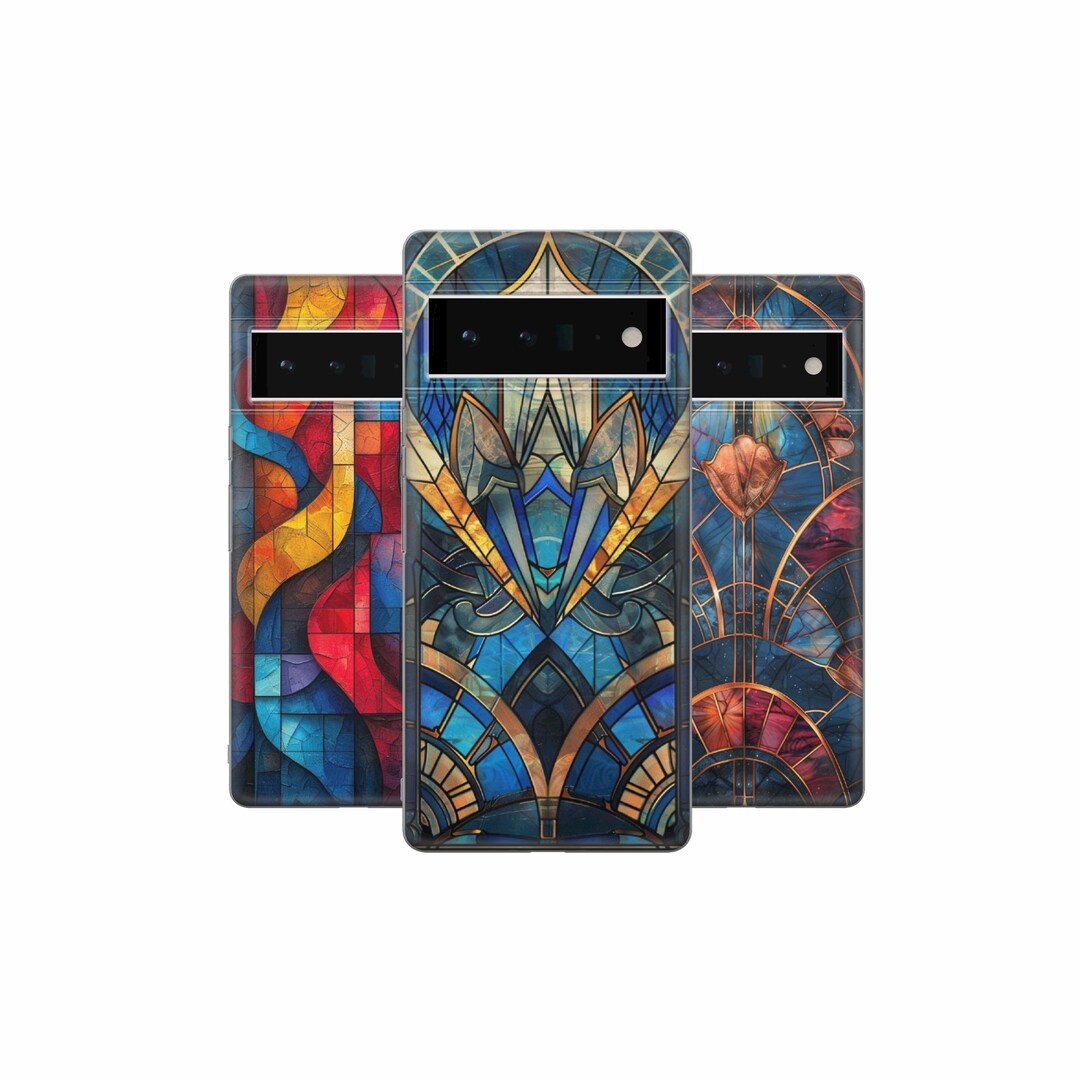 Stained Glass Art Deco Phone Case - Etsy