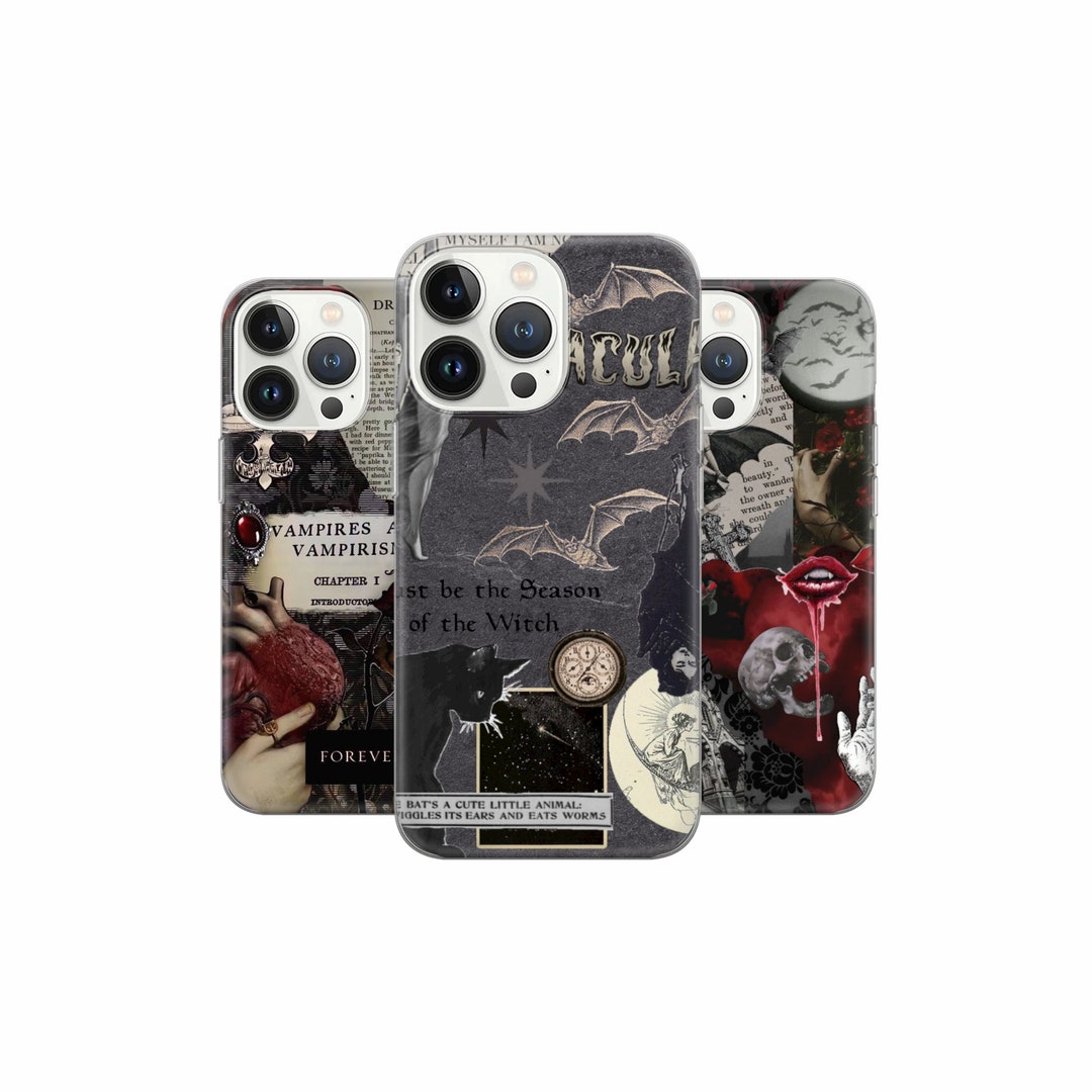 Vampire Phone Case Mood Board Cover for iPhone 16 15pro, 14, 13, 12, 11 ...