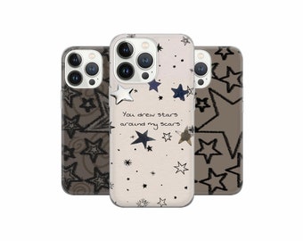 Y2K Stars Phone Case Emo Style Cover Fit for iPhone 14 Pro, 13, 12, 11 ...