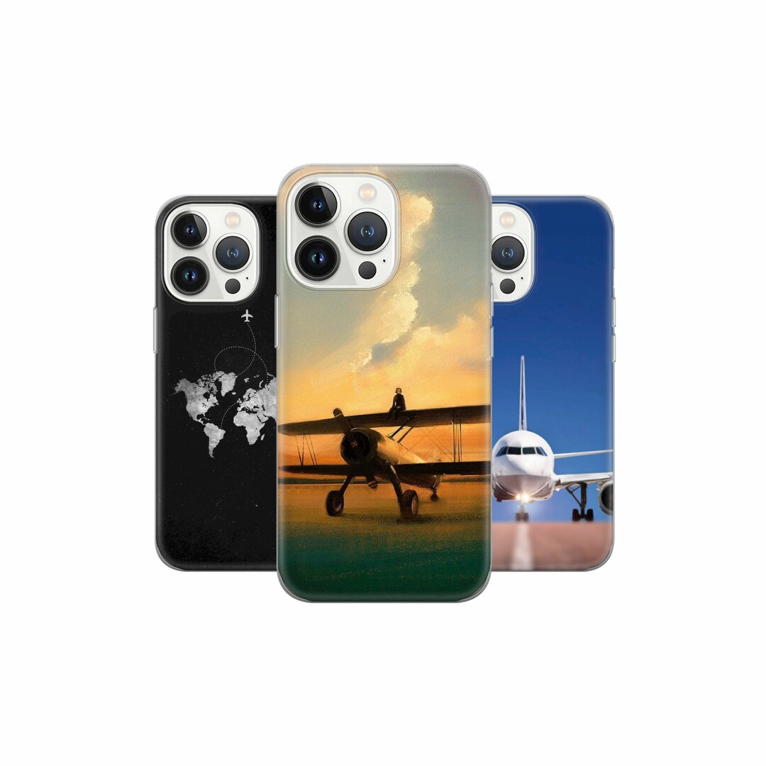 Airplane Phone Case Aviation Cover for iPhone 16 15pro, 14, 13, 12, 11 ...