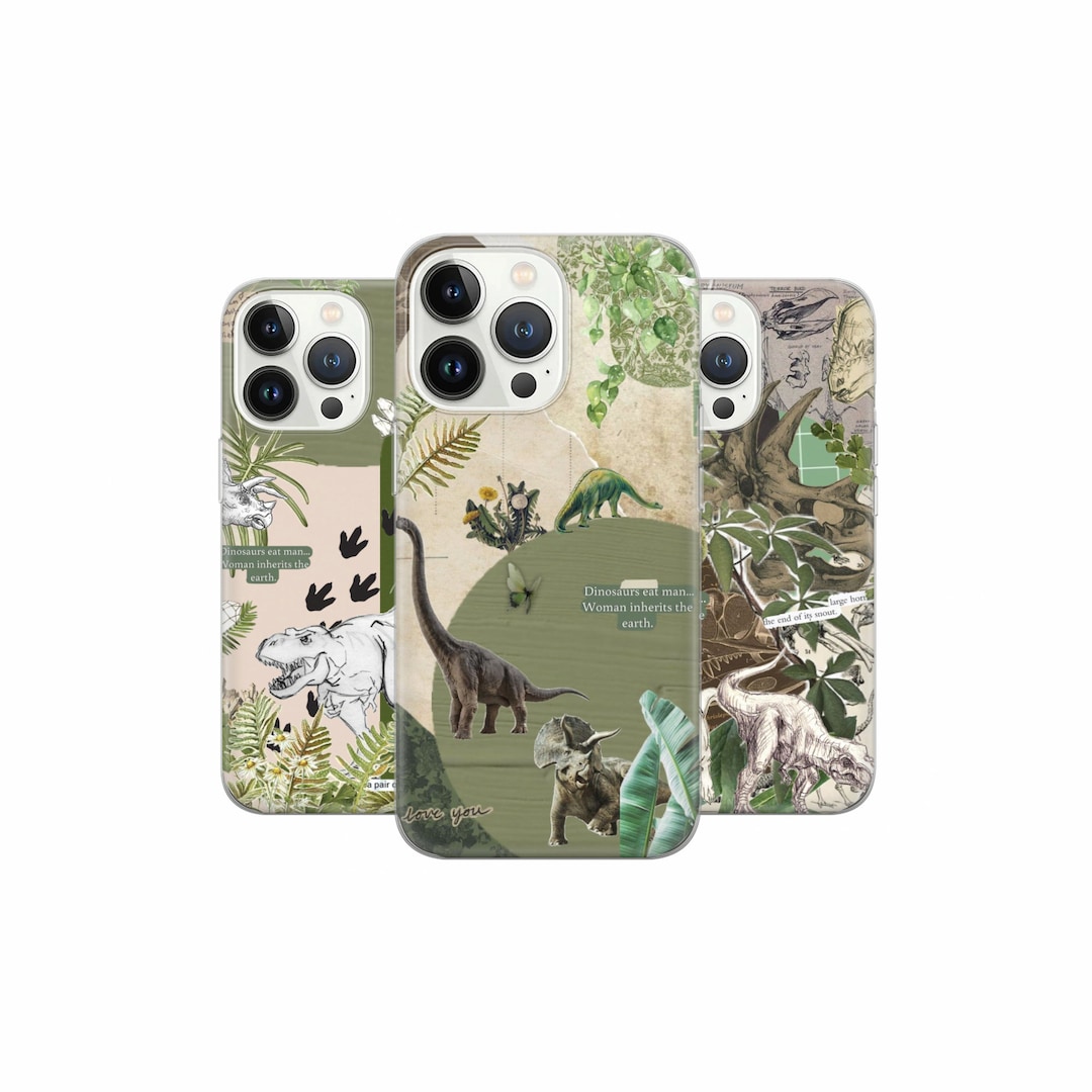 Jurassic Dinosaur Phone Case: Soft Gel Cover - Etsy