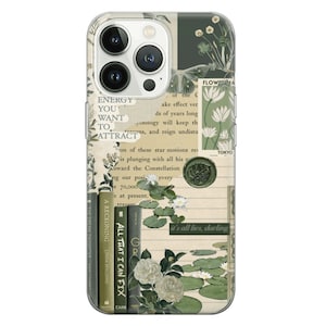 Sage Green Phone Case Earthy Cover for iPhone 16 15 14 17 12 Pro 11 XR ...