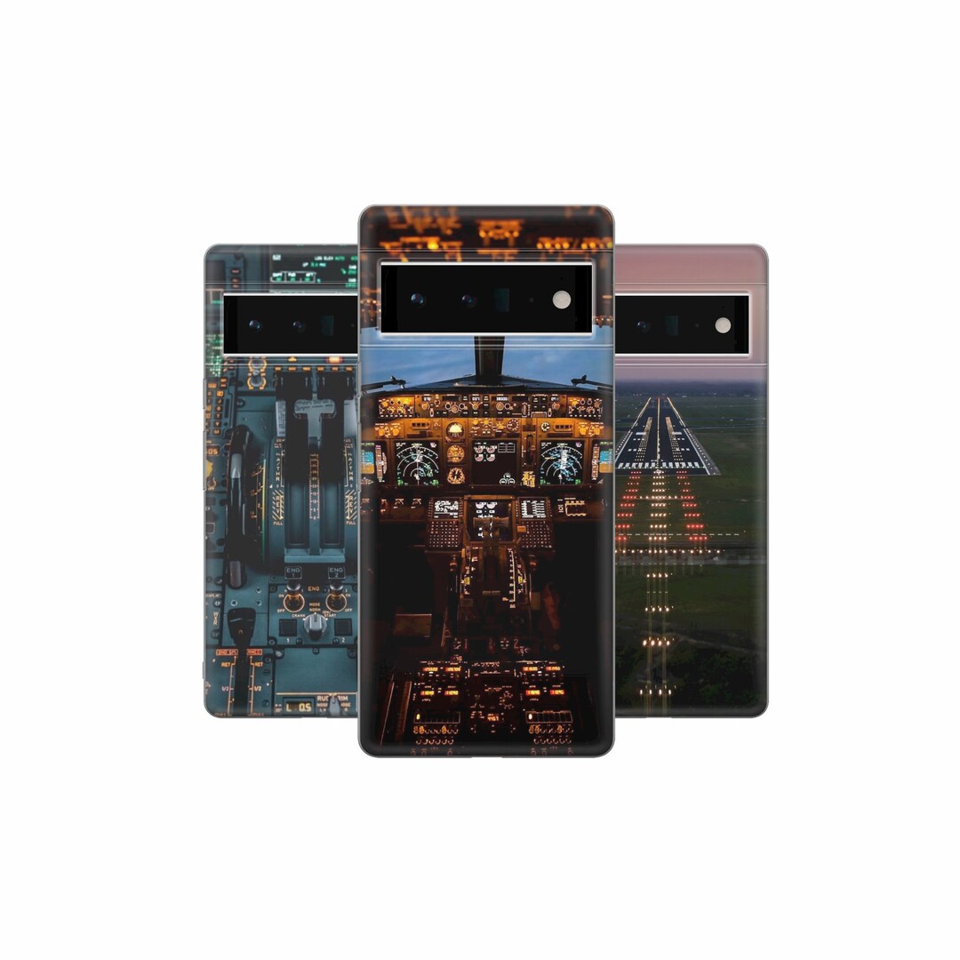 Aircraft Phone Case: Airplane Cockpit Design, Soft TPU Gel - Etsy