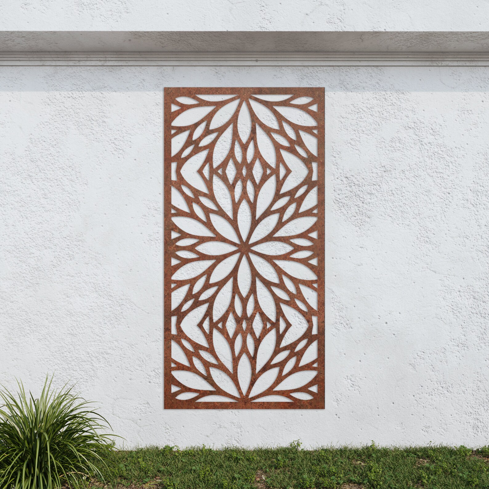 Corten Garden Screen No 261 Rustic Rusted Corten Steel Decorative ...