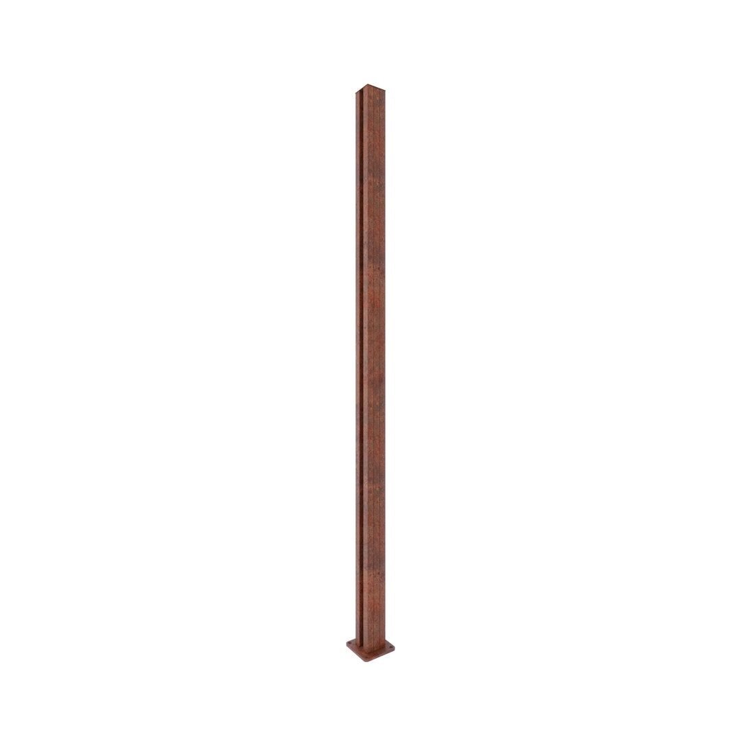 Corten Steel Rusty Post for Garden Screens Free Standing Corten Post ...