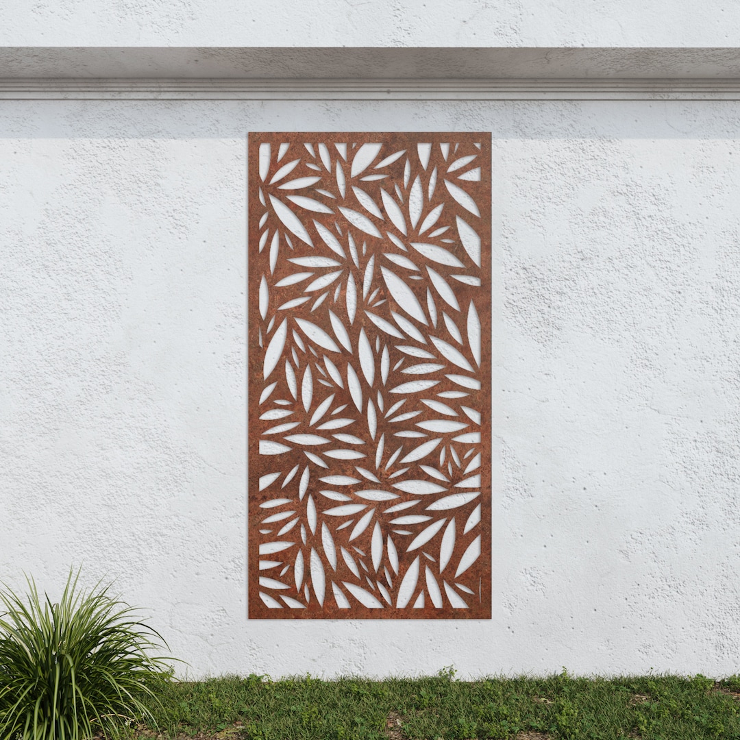 Corten Garden Screen No 258 Rustic Rusted Corten Steel Decorative ...