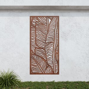 Corten Garden Screen No 258 Rustic Rusted Corten Steel Decorative ...