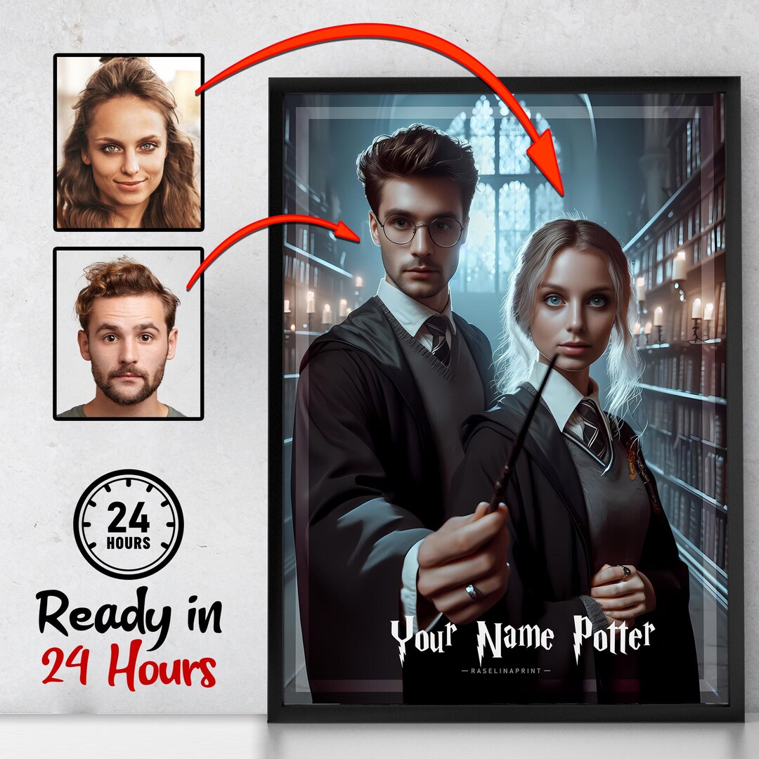 Custom Wizard Portrait: Personalized Movie Poster (digital Download) - Etsy