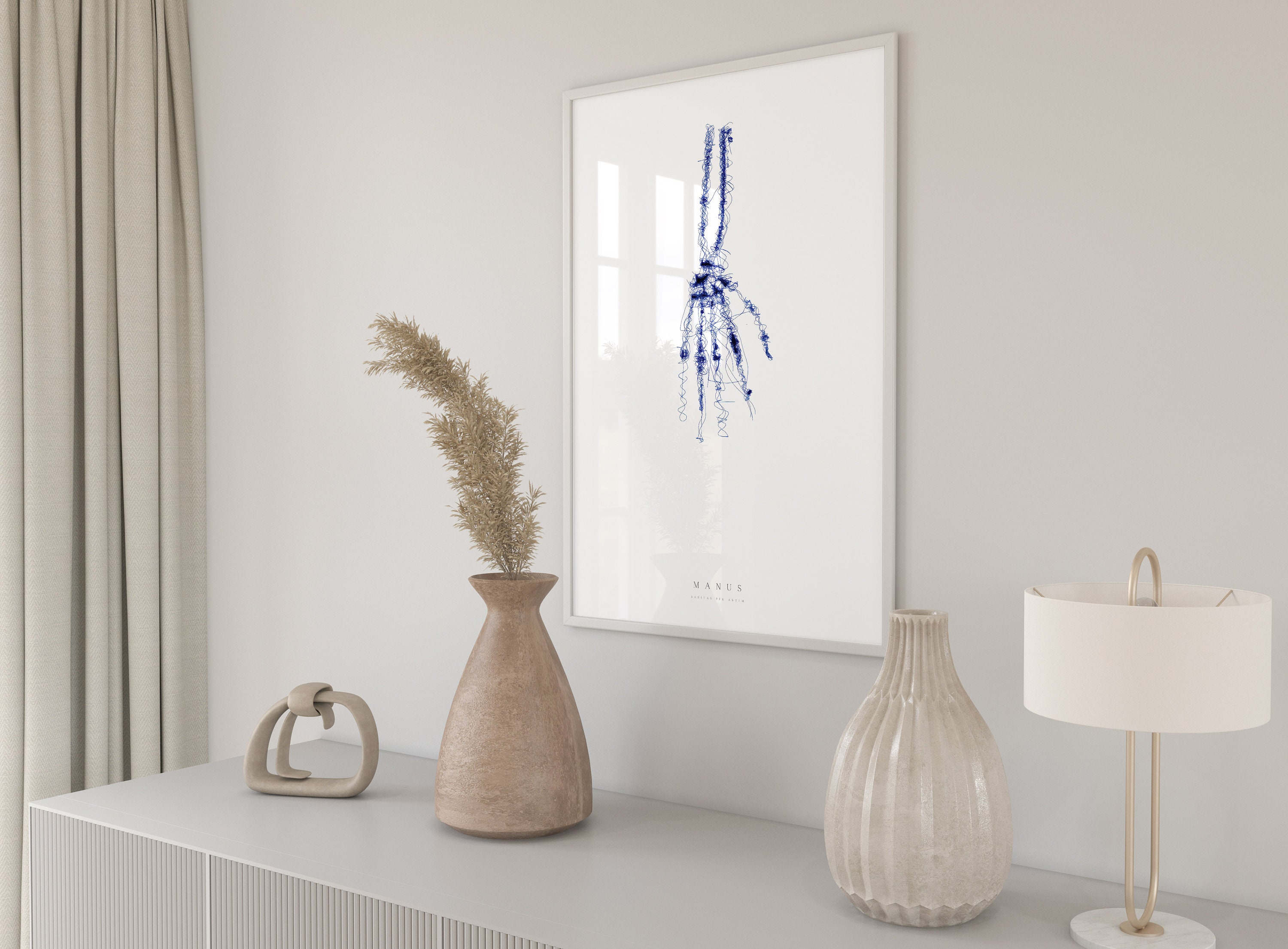 Manus - Hand | Medical Artwork | Anatomy Wall Art - Etsy