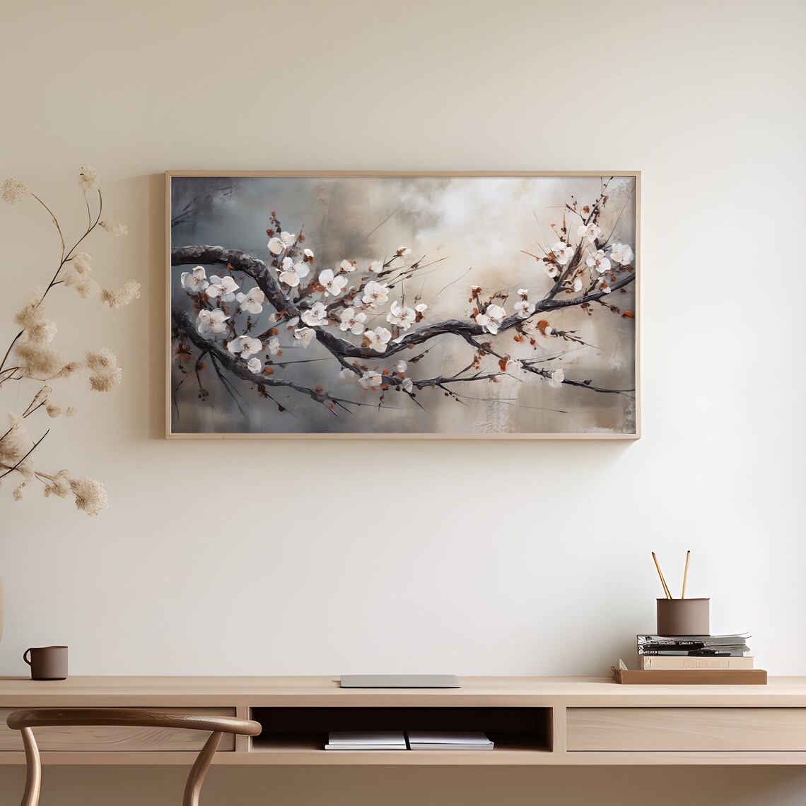 Japandi Frame TV Art Set Wabi Sabi Wall Art Set Japandi Wabi Sabi Wall ...