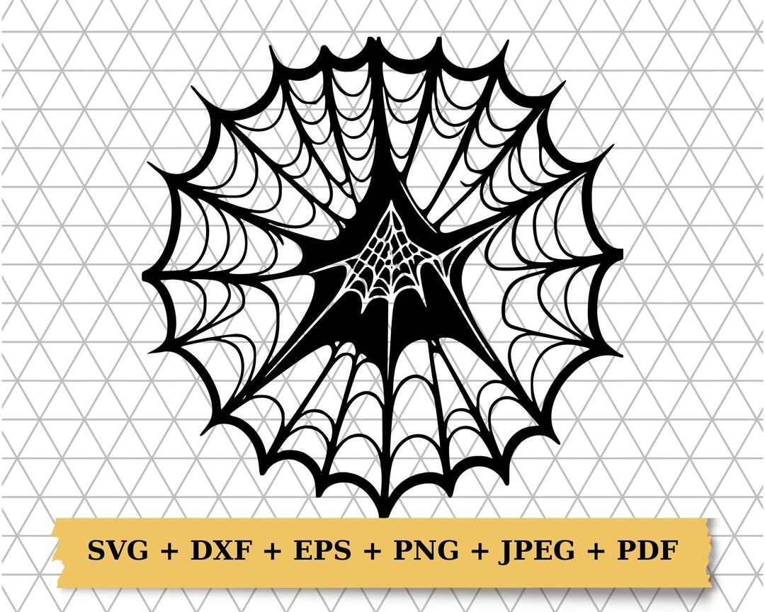 Coweb Svg Spider Web Decal Scary Cobweb Halloween - Etsy