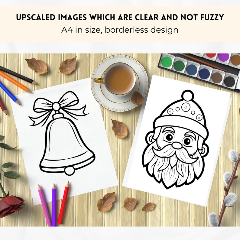 Winter Coloring Pages for Kids, Christmas Coloring Sheets, Christmas ...