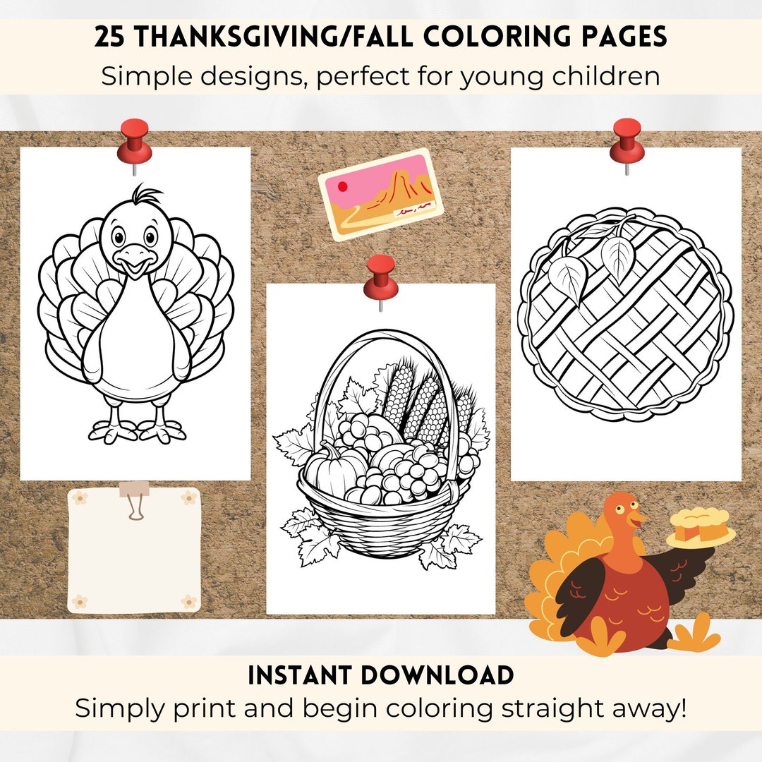 Thanksgiving Coloring Pages for Kids, Thanksgiving Coloring Sheets ...