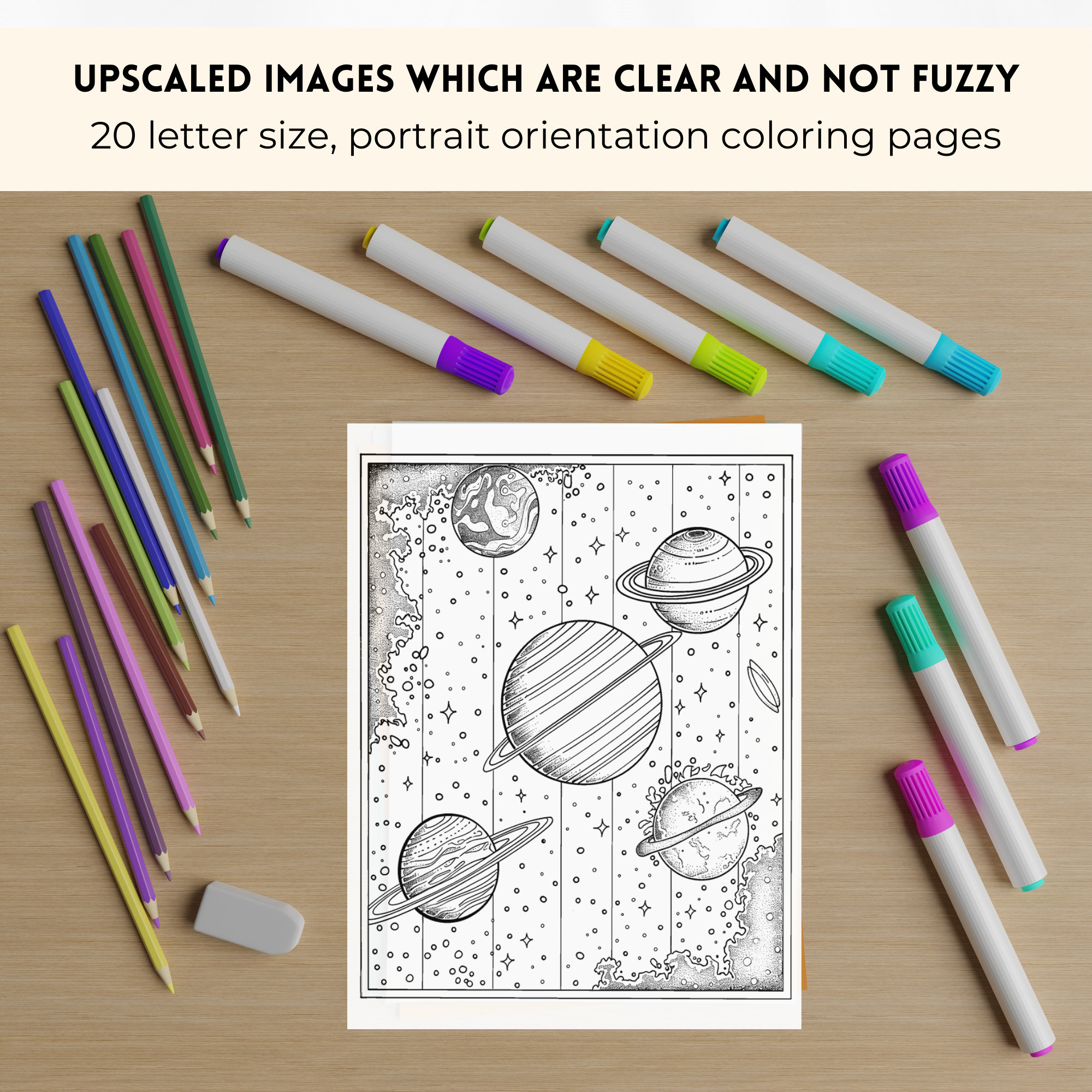 40 Celestial Coloring Pages Bundle, Sun Moon Star Coloring, Mystical ...