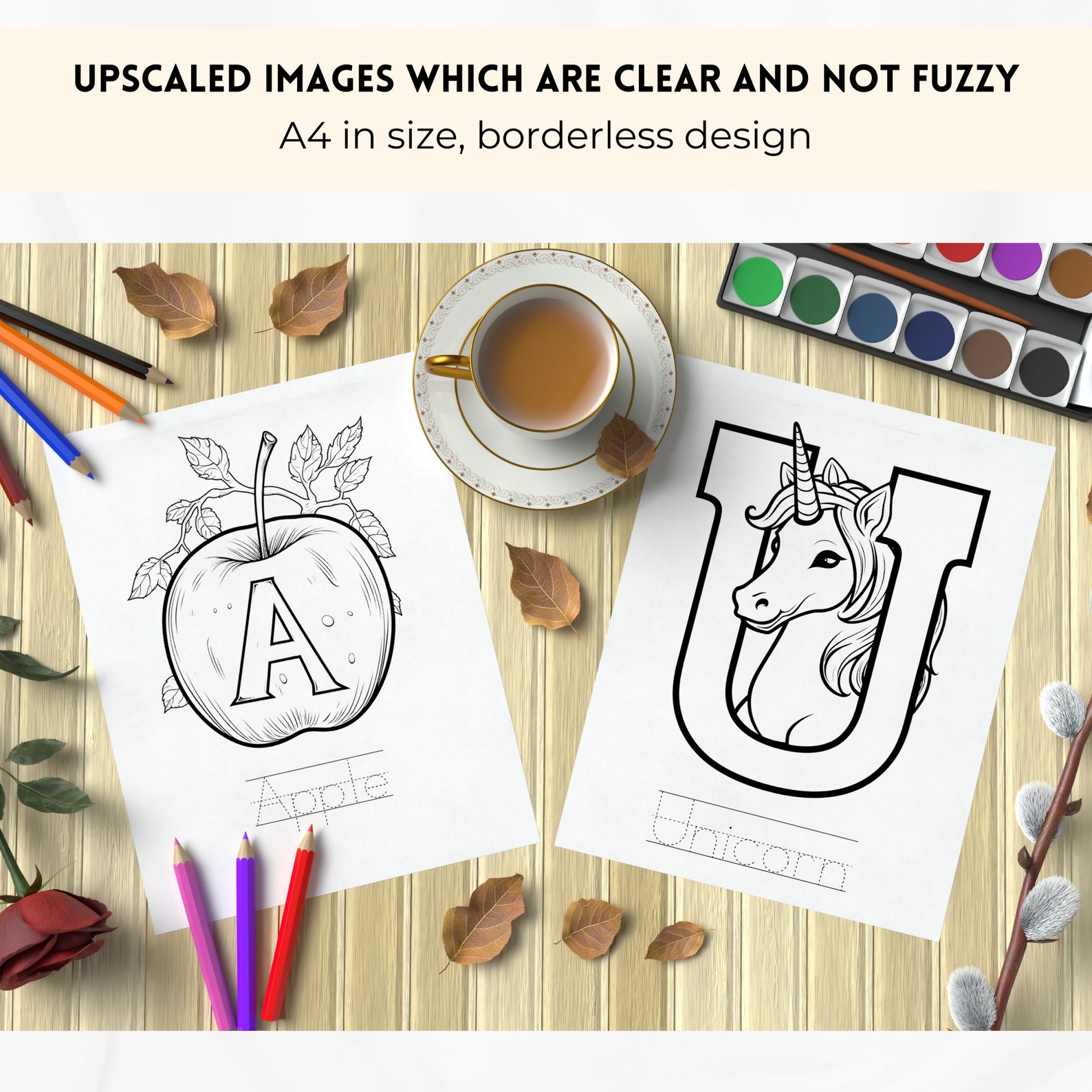Printable Alphabet Color and Trace Pages, Alphabet Coloring Pages ...