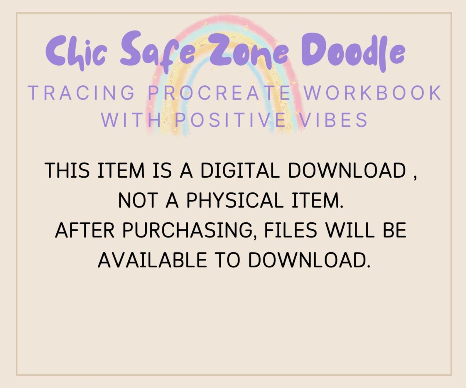 Affirmations Tracing Doodle Procreate Workbook, 10 Procreate Pages ...