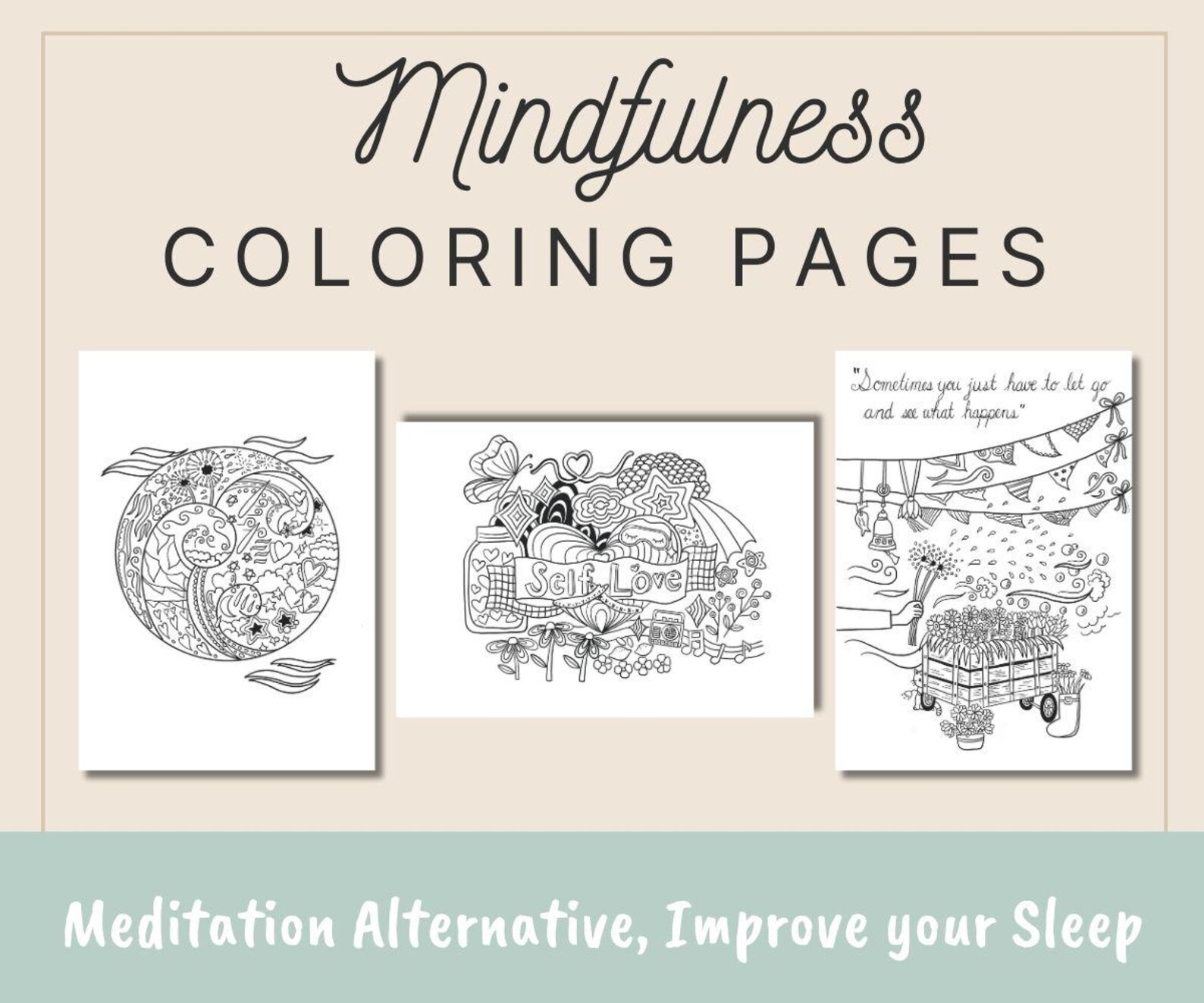 Mindfulness Coloring Pages 17 Printables, Adult and Teenage Coloring ...