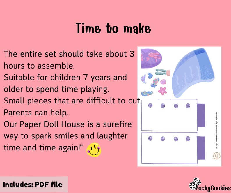 Printable Dollhouse, Paperdoll Printable, Mermaid Printable, Kids ...