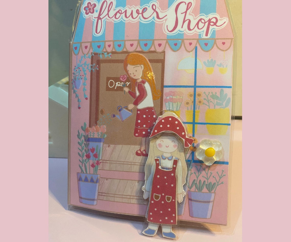 Printable Flower Shop Dollhouse, Activities for Kids PDF. - Etsy