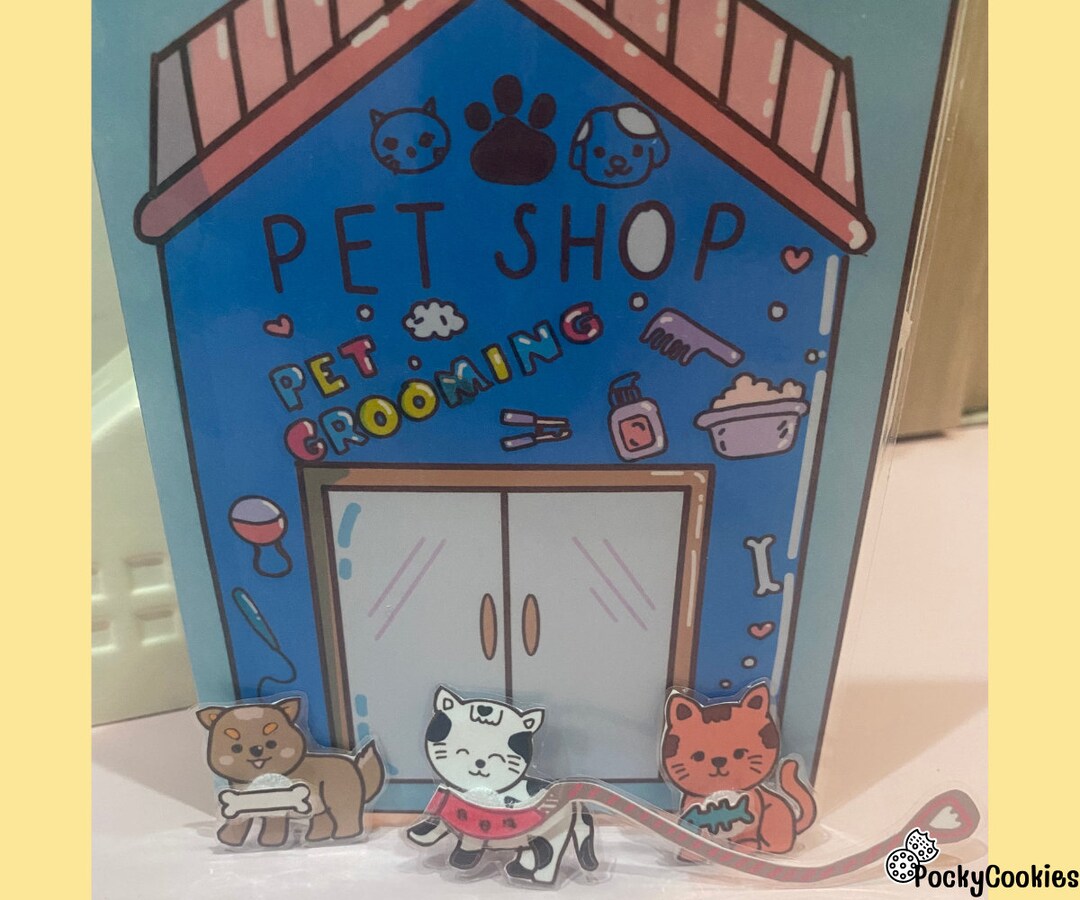 Printable Pet Shop Dollhouse, Activities for Kids PDF. - Etsy