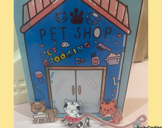 Printable Paper Doll PET SHOP Play Set- Pdf Instant Download- Puppy ...