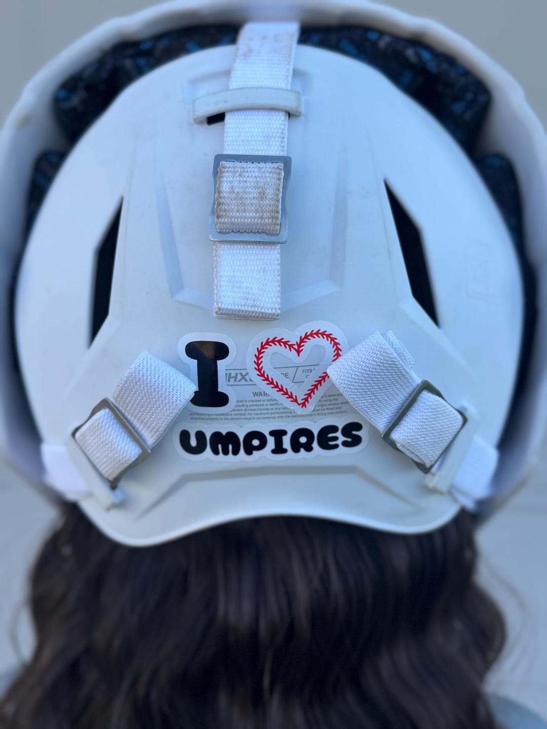 Batting Helmet Sticker I Love Umpires - Etsy