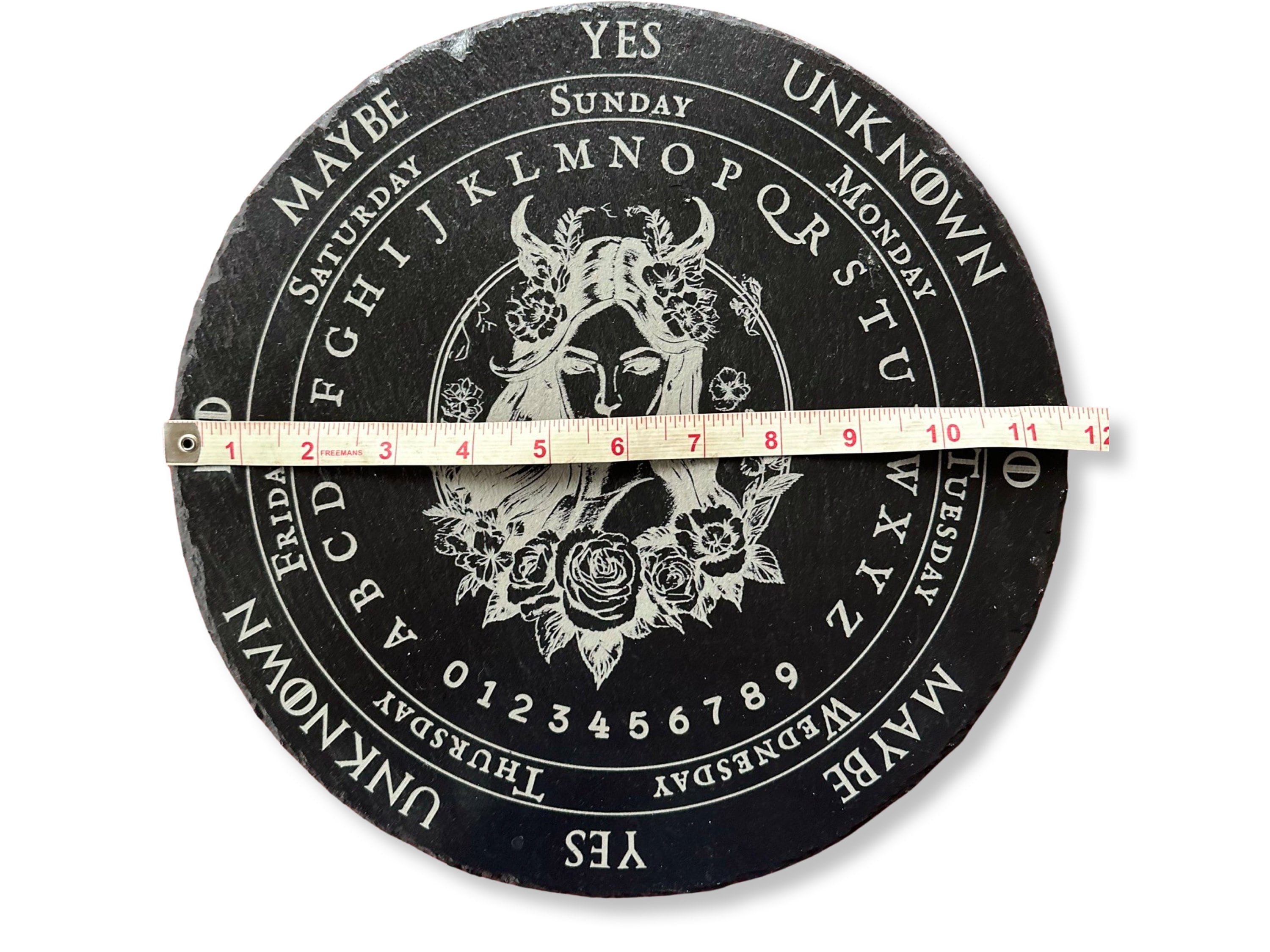 Pendulum Board Slate Goddess Pendulum Round Board Esoteric Ritual ...