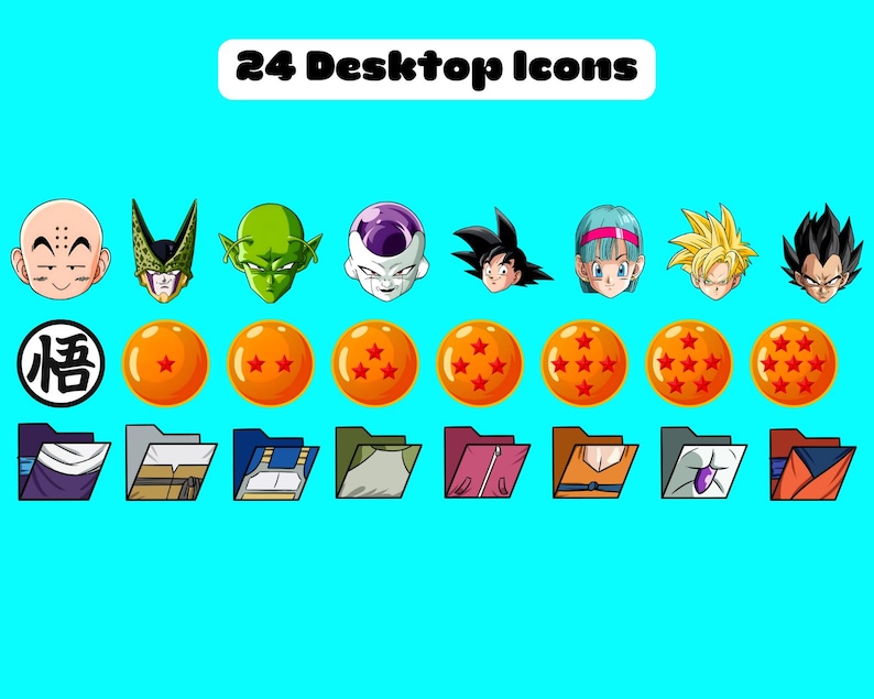 Dragon Ball Z Desktop Theme With Goku App Icons & 4K Wallpaper ...