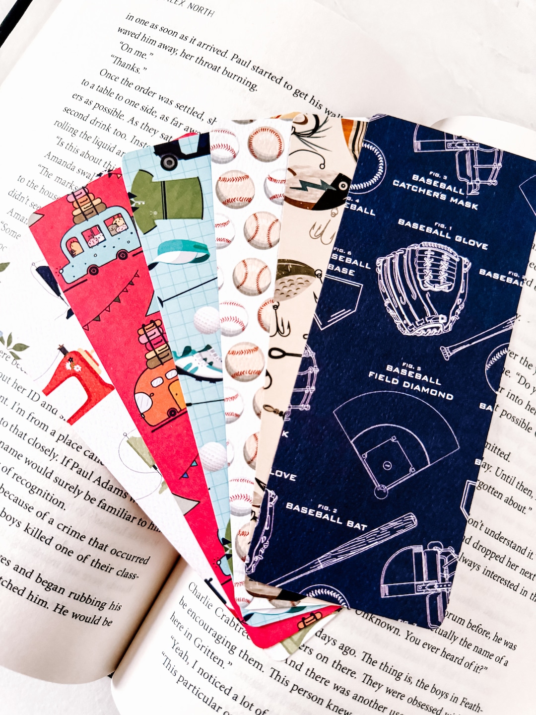 Hobby Bookmarks | Baseball, Fishing, Sewing, Golf, Camper - Etsy