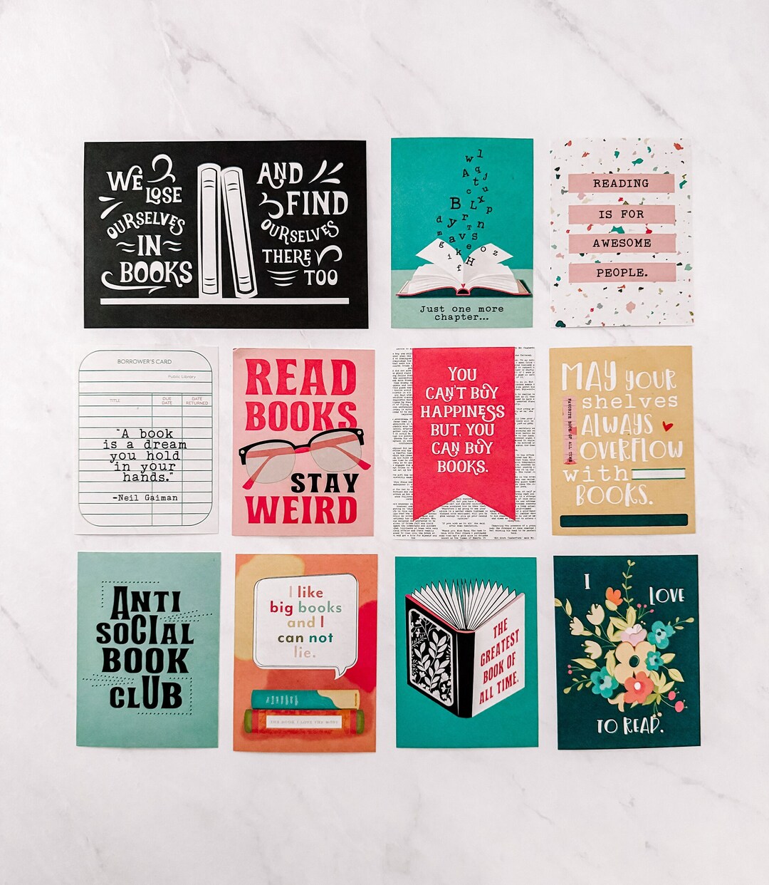 Book Club 3 X 4 Inch Bookmarks | Book Lover Bookmarks | Fun Bookmarks ...