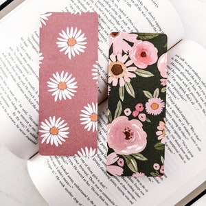 Floral Laminated Bookmark | Spring Bookish Gift - Etsy