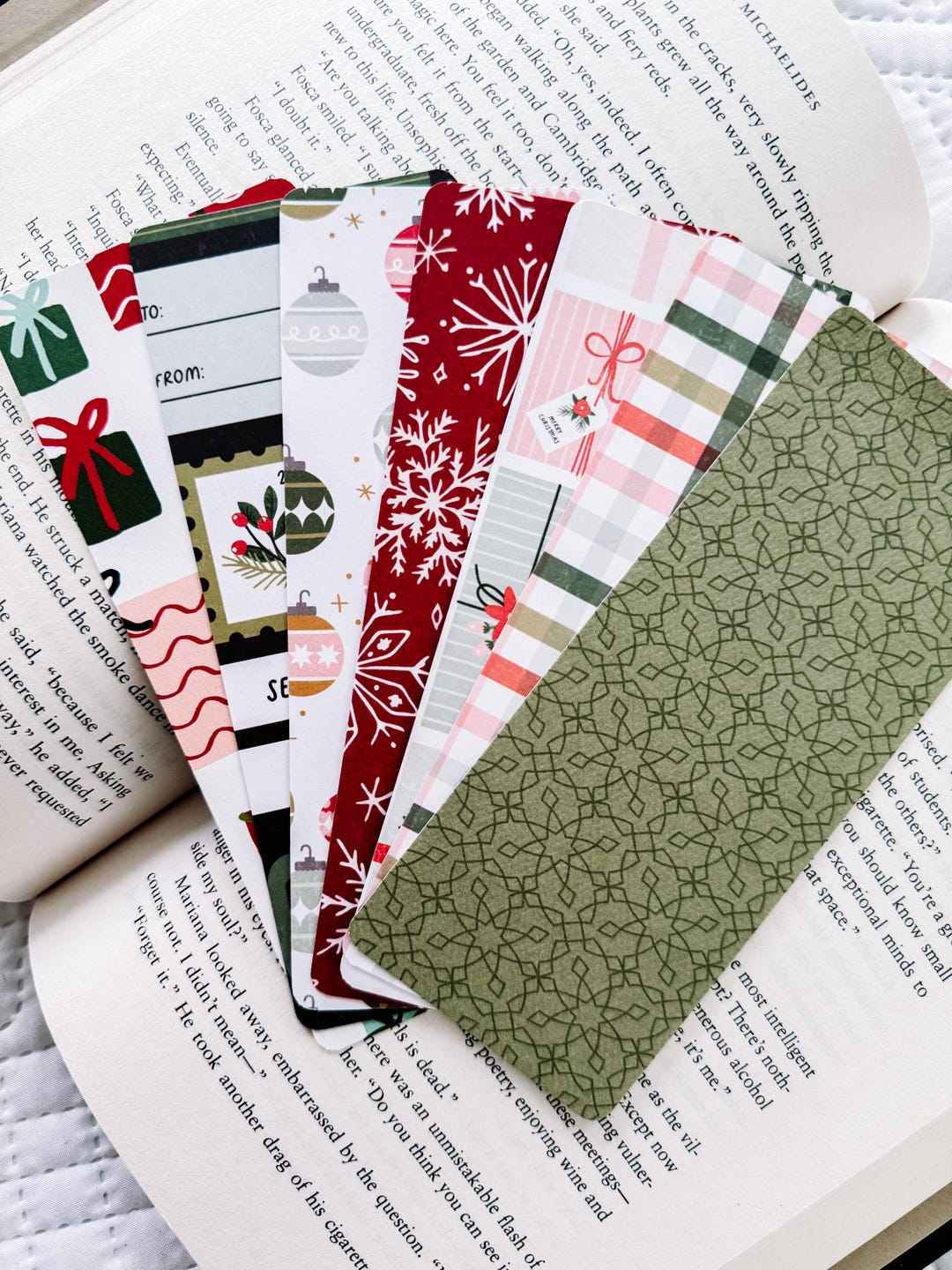 Holiday Bookmarks | Christmas Bookmarks | Seasonal Bookmarks ...