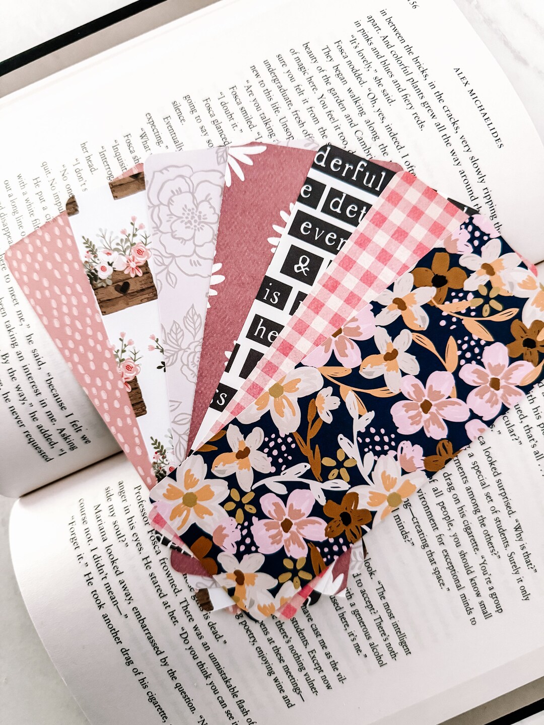 Spring Florals | Floral Bookmarks | Spring Bookmarks | Mothers Day ...