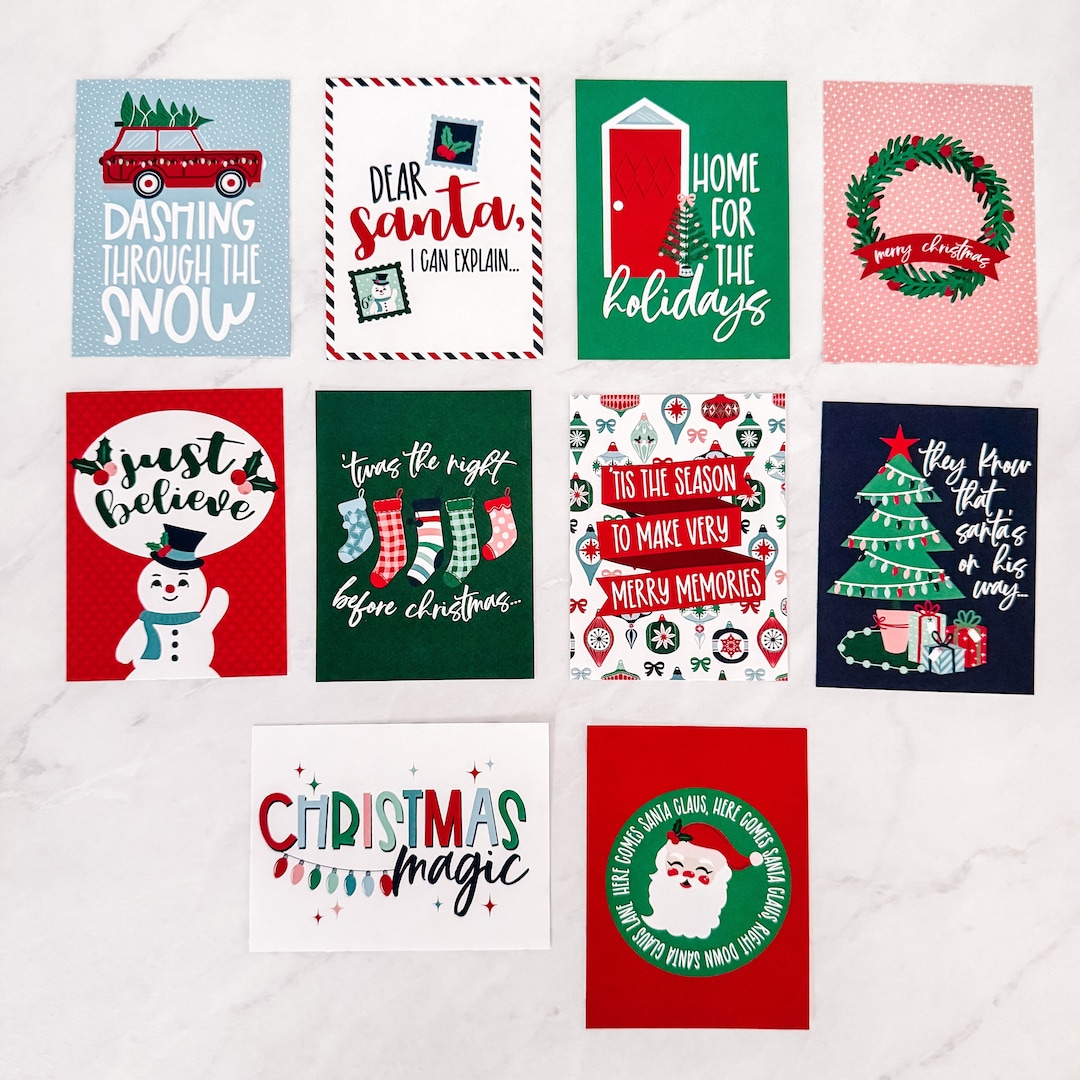 Handmade Christmas Bookmarks | Holiday Stocking Stuffers - Etsy