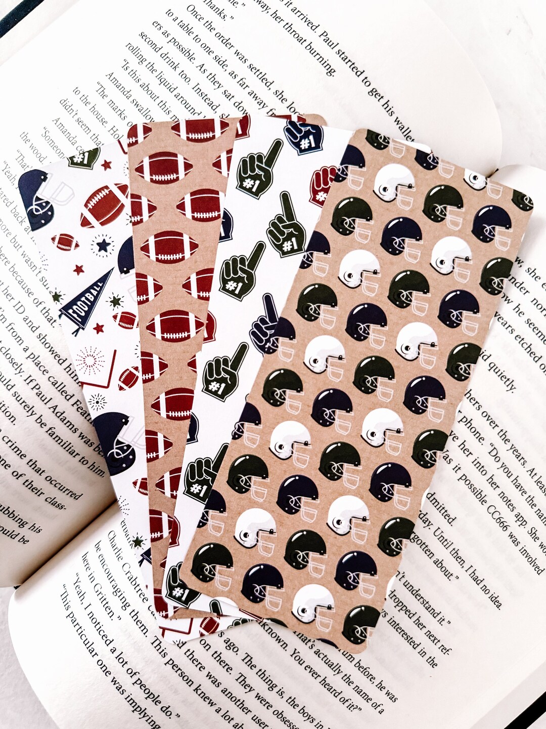 Football Bookmarks | Fun Bookmarks | Sports Bookmarks | Handmade ...