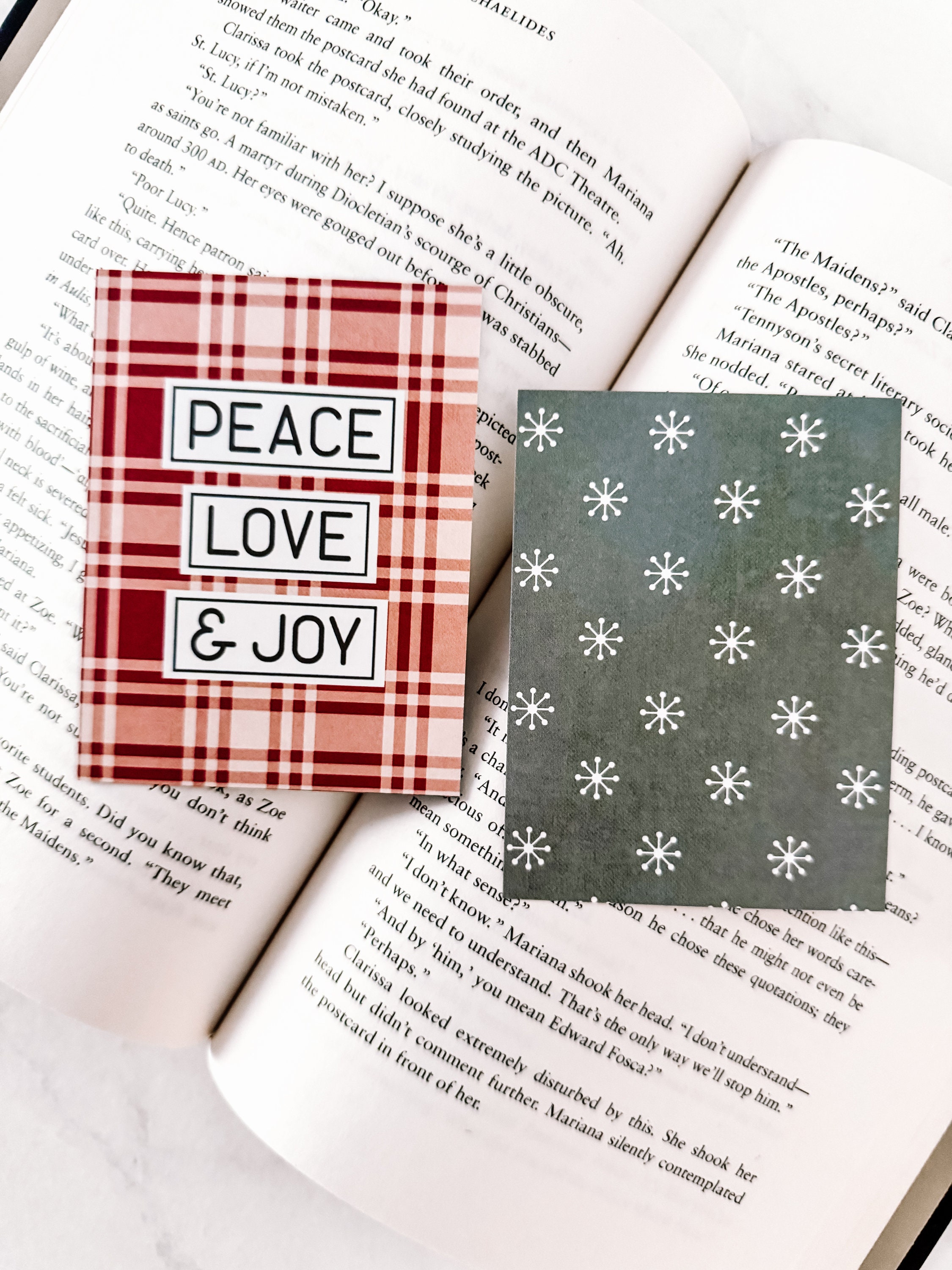 Socking Stuffer Holiday Cheer Bookmark 3x4 Bookmarks - Etsy
