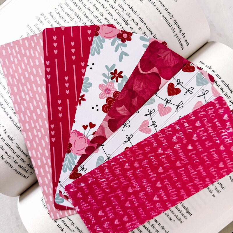 Valentine Bookmark - Etsy
