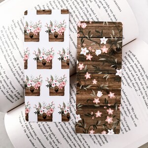 Spring Florals | Floral Bookmarks | Spring Bookmarks | Mothers Day ...