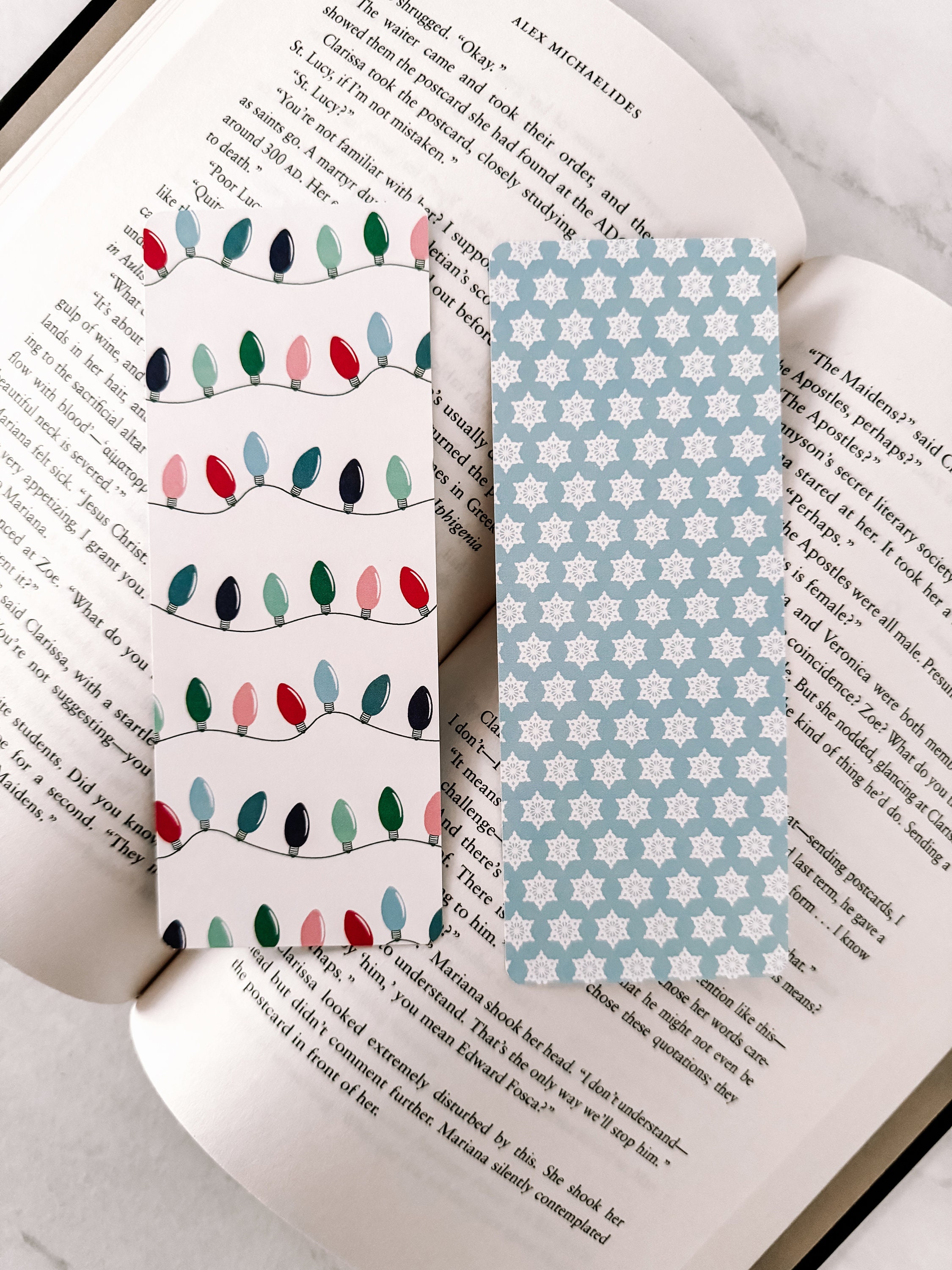 Houses and Stars Winter Bookmarks Retro Bookmarks Seasonal Bookmarks ...
