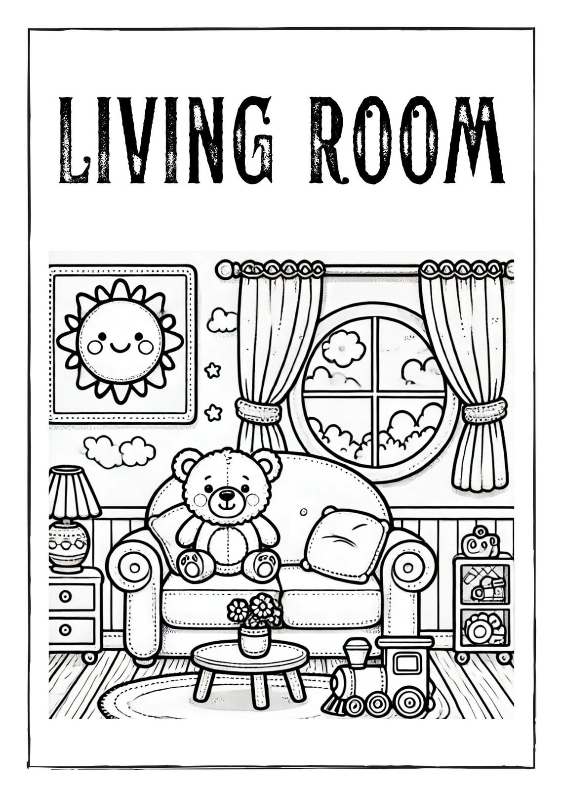 Cozy Home Coloring Book, Cozy Home Coloring Book, Kids Coloring Book ...