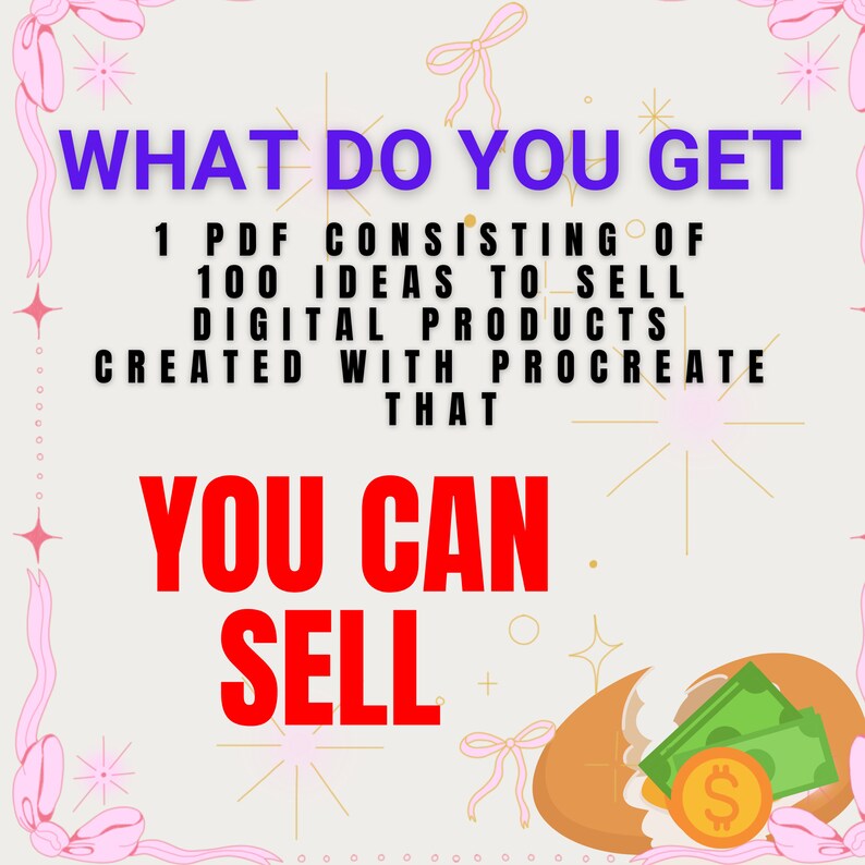 100 Ideas to Sell Digital Products Created With Procreate, Digital ...