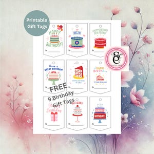 Watercolor Flower Birthday Card: Printable Floral Design (digital ...